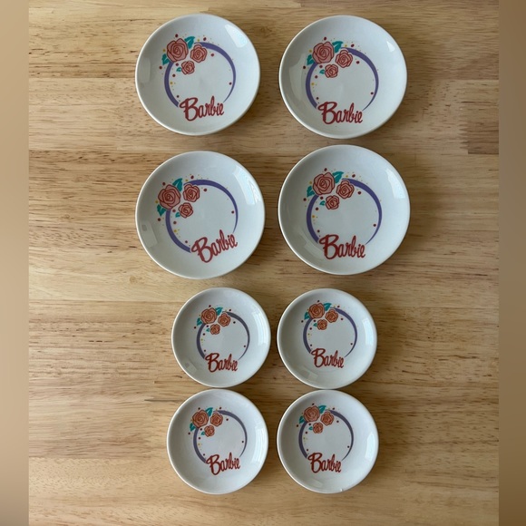 Barbie | Toys | Barbie Porcelain Mini Dishes Set Of 8 | Poshmark